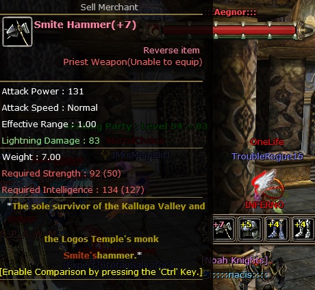 Lightning Smite Hammer